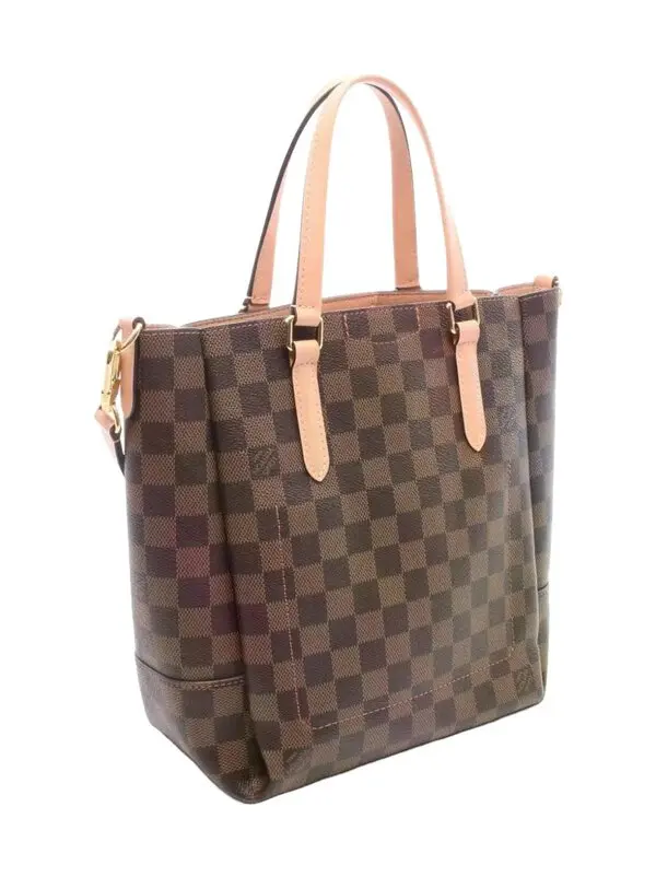LOUIS VUITTON Damier Ebene Belmont Bb Tote Bag - Brown