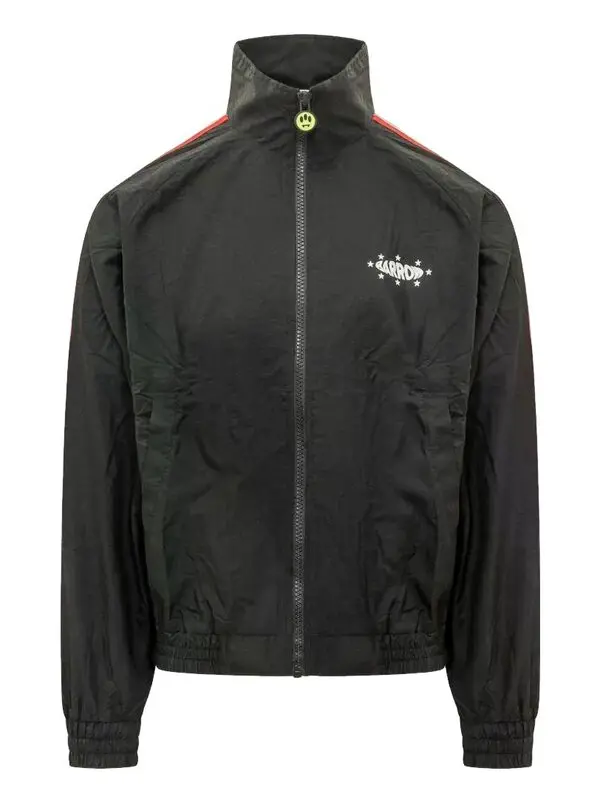 BARROW Logo Print Sport Jacket - Black