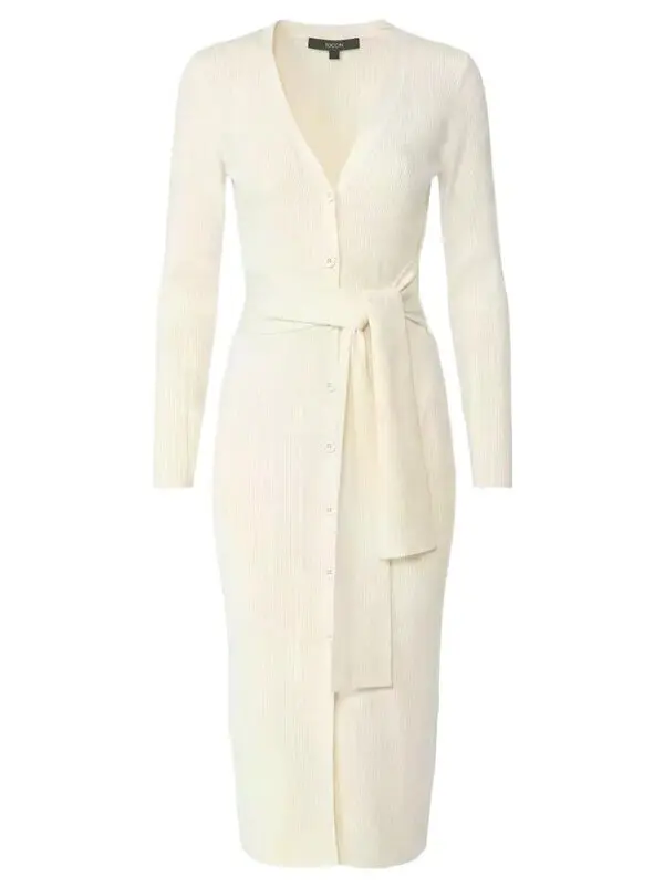 TOCCIN Lara Belted Cardigan Midi Dress - Neutrals