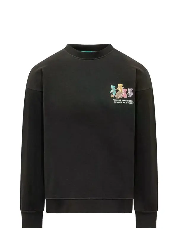 BARROW Graphic Print Sweatshirt - Black