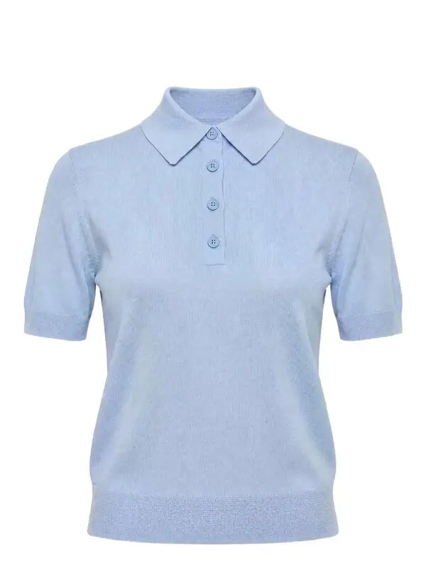 TOCCIN Knit Polo Shirt - Blue
