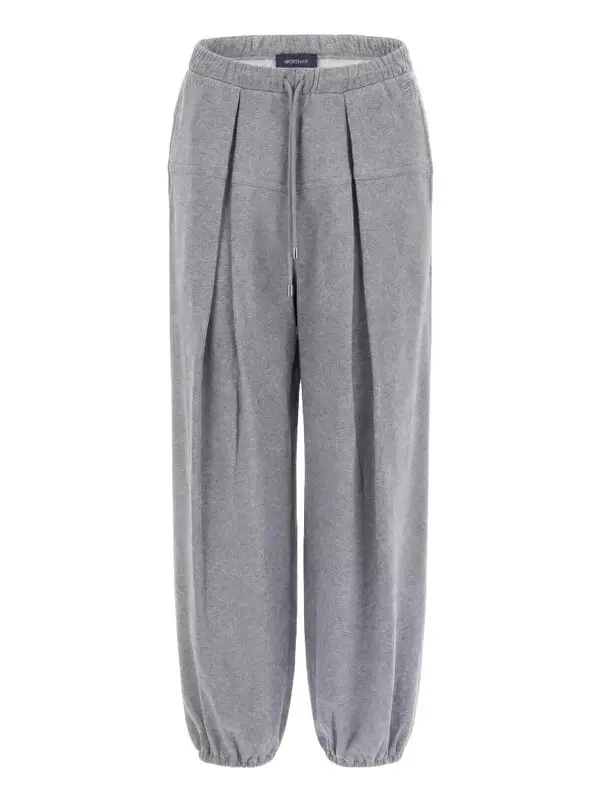 Sportmax Pleated Track Pants - Grey