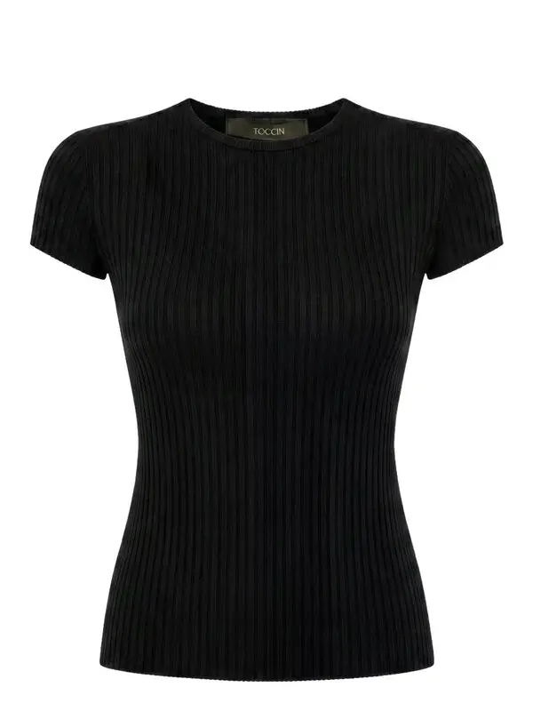 TOCCIN Matilda Ribbed T-shirt - Black
