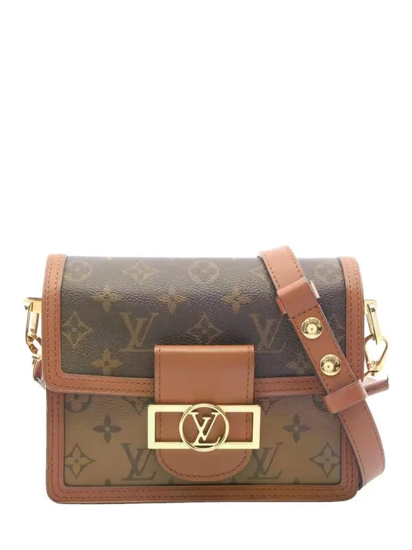 LOUIS VUITTON Mini Dauphine Monogram Shoulder Bag - Brown