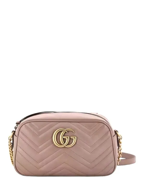Gucci Gg Marmont Matelassé Leather Small Cross Body Shoulder Bag - Neutrals