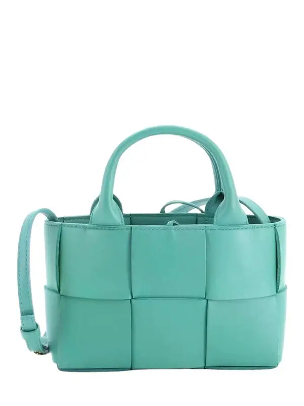 Bottega Veneta Intrecciato Leather Tote Bag - Green