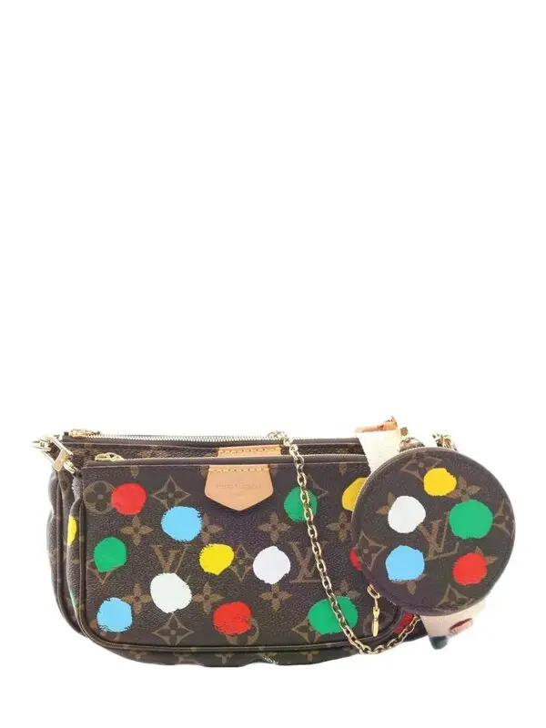 LOUIS VUITTON X Yayoi Kusama Pochette Accessoires Monogram Shoulder Bag - Brown