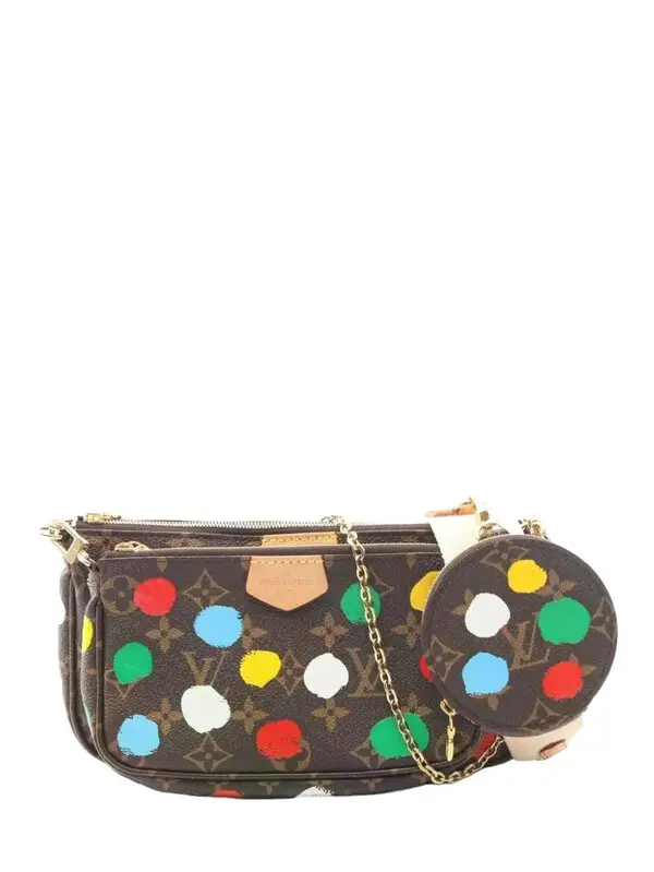 LOUIS VUITTON X Yayoi Kusama Pochette Accessoires Monogram Shoulder Bag - Brown