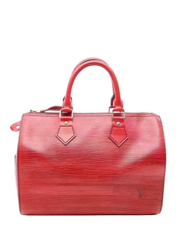 LOUIS VUITTON 1992 Speedy 25 Tote Bag - Red