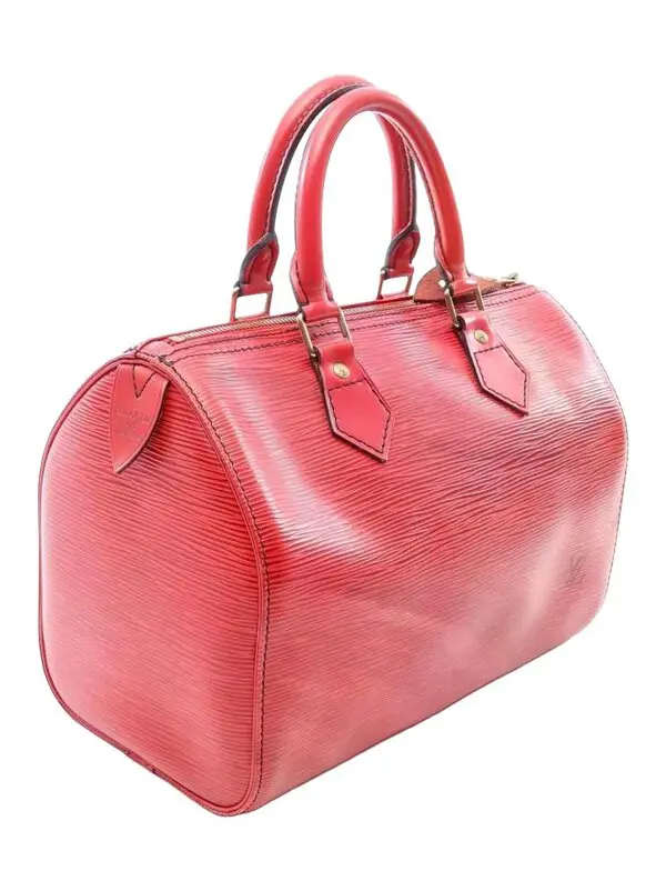 LOUIS VUITTON 1992 Speedy 25 Tote Bag - Red