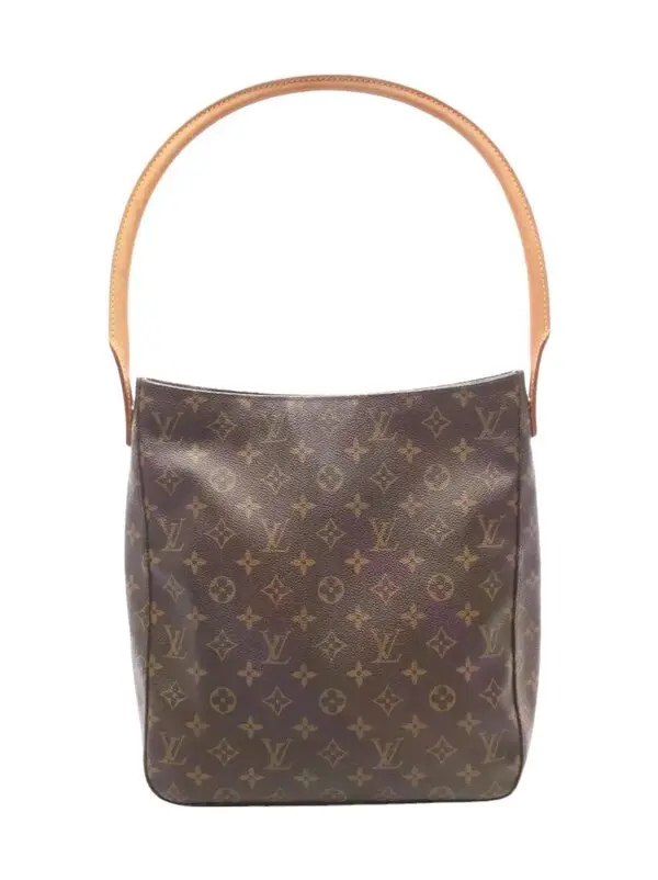 LOUIS VUITTON Monogram Canvas Shoulder Bag - Brown
