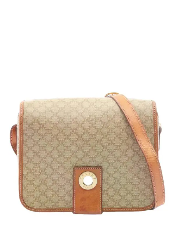 Celine 2000s Macadam Shoulder Bag - Neutrals