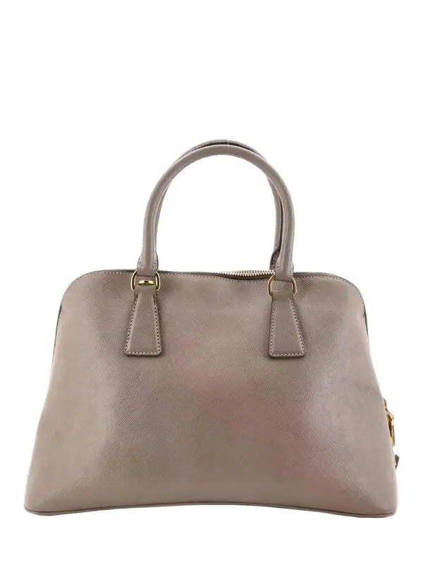 Prada Saffiano Leather Medium Satchel - Neutrals
