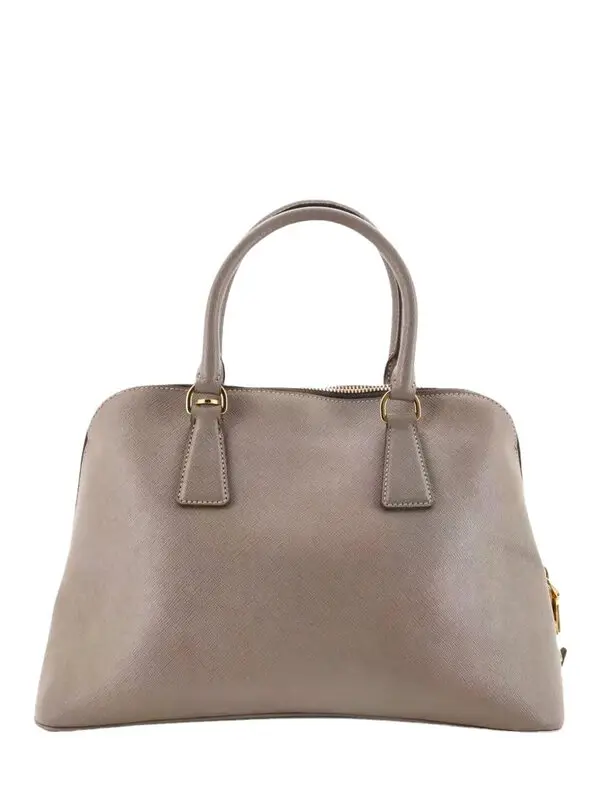 Prada Saffiano Leather Medium Satchel - Neutrals