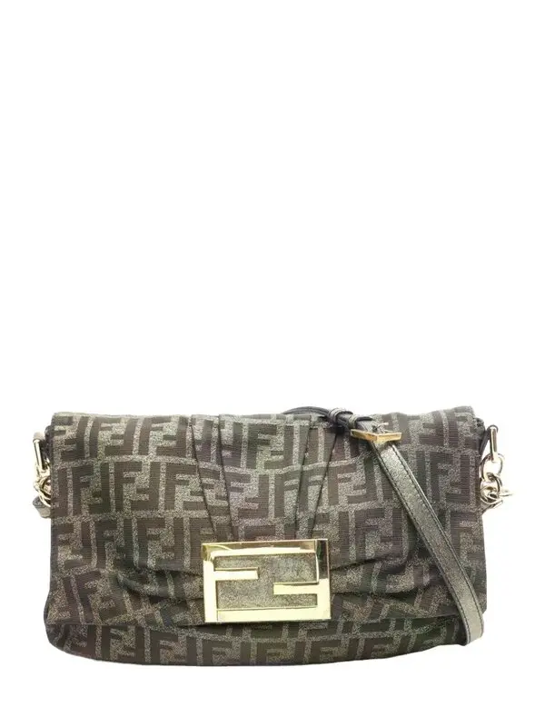 Fendi Zucca Monogram Shoulder Bag - Brown