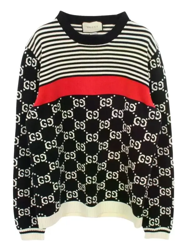 Gucci Gg Jacquard Sweater - Blue