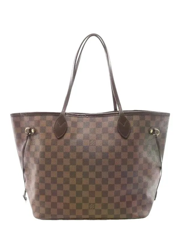 LOUIS VUITTON 2010 Mm Neverfull Damier Ebène Tote Bag - Brown