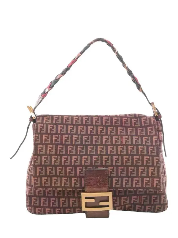Fendi 2000s Zucchino Mamma Bucket Shoulder Bag - Red
