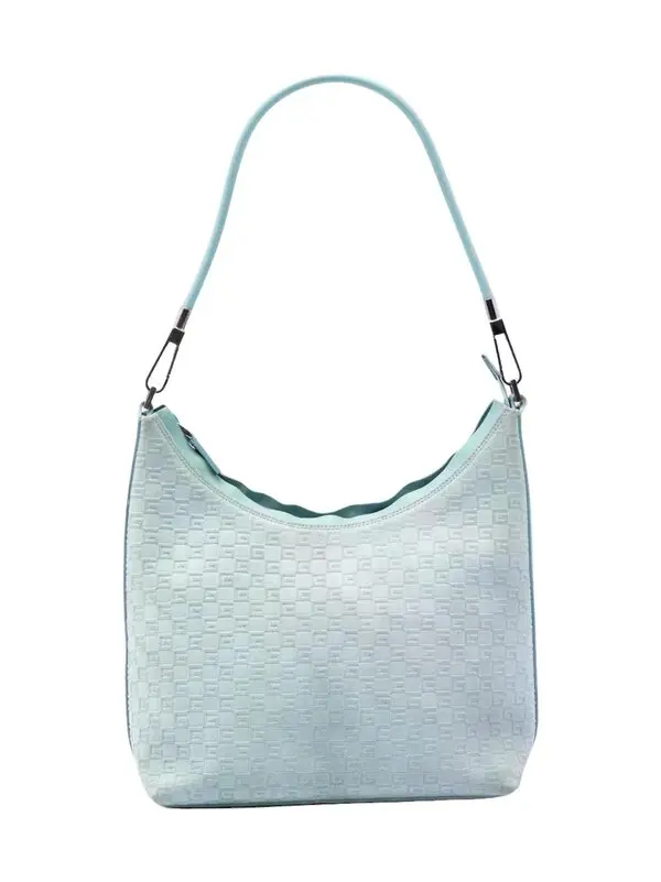 Gucci Square G Suede Shoulder Bag - Blue