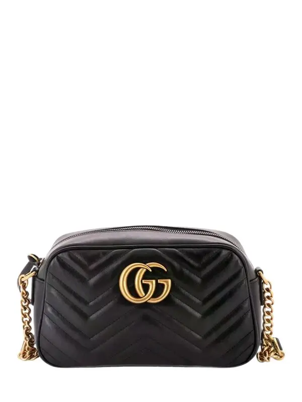 Gucci Gg Marmont Matelassé Leather Small Cross Body Bag - Black