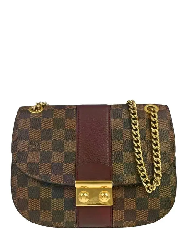 LOUIS VUITTON Damier Ebene Shoulder Bag - Brown