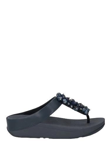Fitflop Synthetic Thong Sandals With Embellishments - Navy