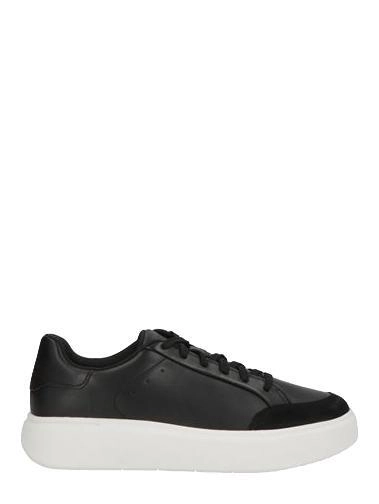 Fitflop Leather Low-top Sneakers With Suede Trims - Black