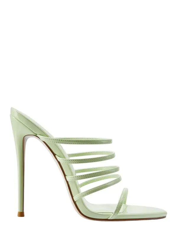 Femme La Kalós Slipper Celestial Patent Stiletto Heel - Sage