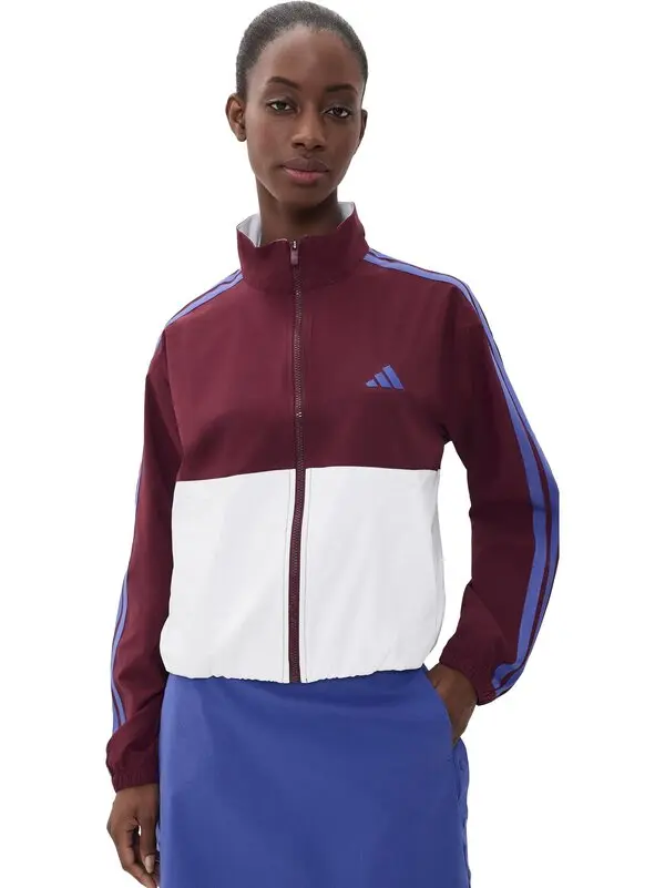 Adidas Beyond Color Block Zip Jacket - Maroon