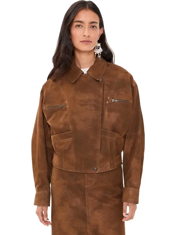 Isabel Marant Étoile Belma Bomber Jacket - Brown