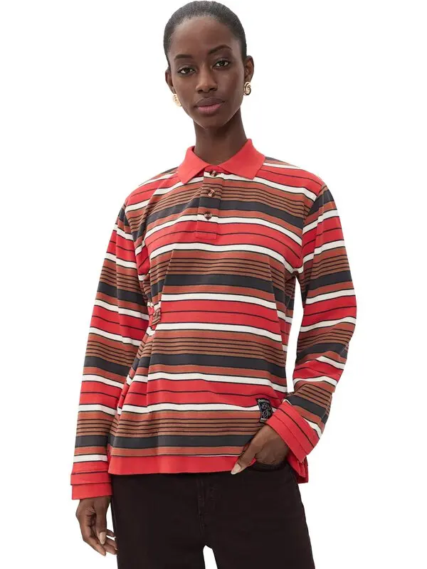 DAMSON MADDER Noah Cinch Rugby Shirt - Red