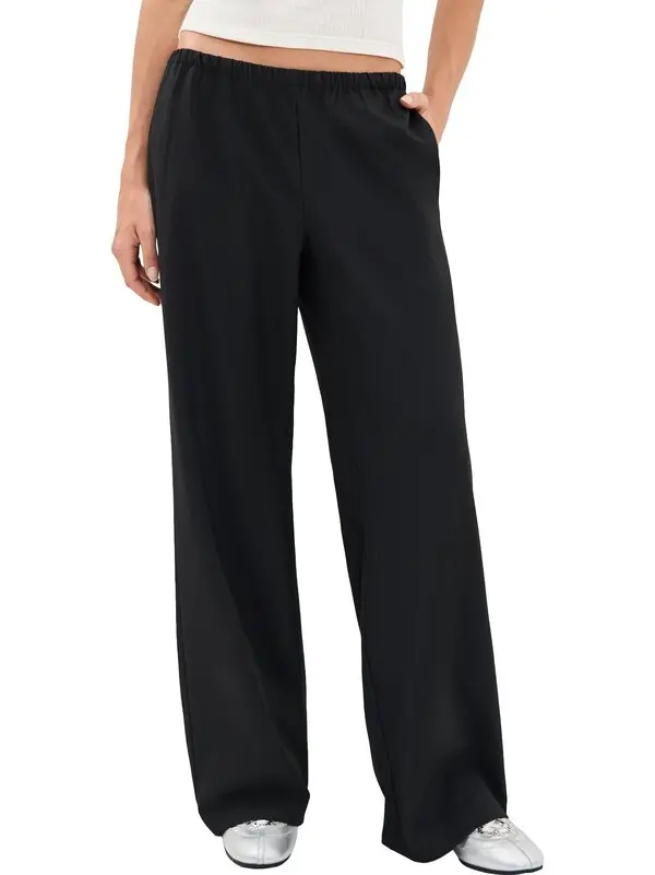 Good American Pull On Trousers - Black001