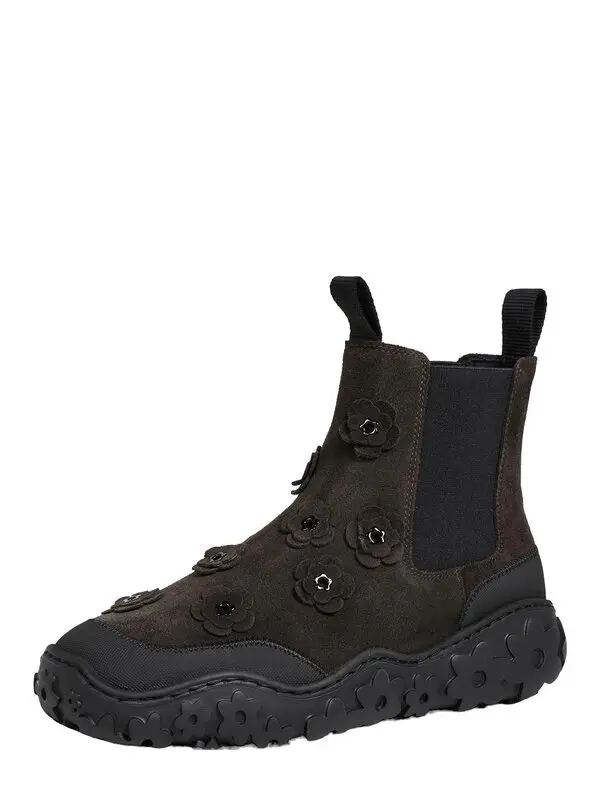 Cecilie Bahnsen Flora Suede Boots - Brown