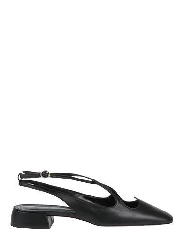 A.BOCCA Leather Slingback Pumps - Black