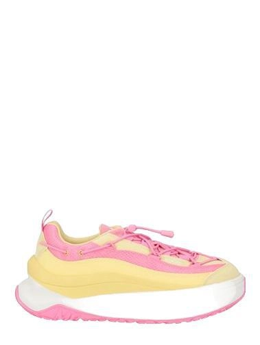 Moon Boot Pastel Leather And Textile Fiber Sneakers - Yellow