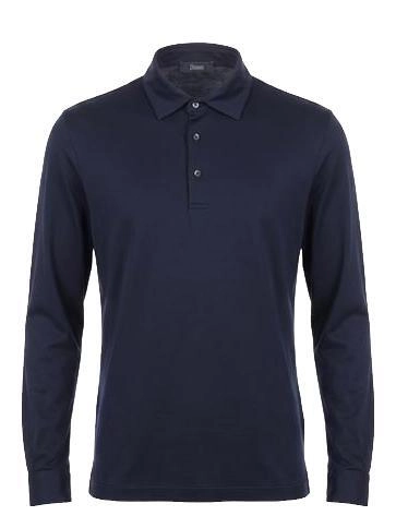 Herno Polo Shirt Size Cotton - Navy
