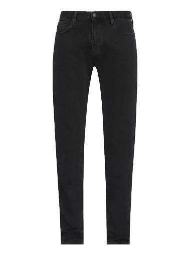 Emporio Armani Cotton Blend Tapered Jeans - Black