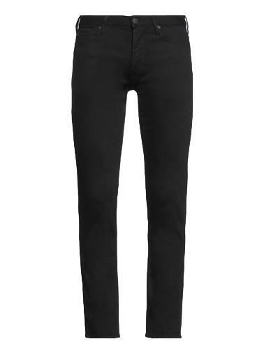 Emporio Armani Cotton Blend Tapered Jeans - Black