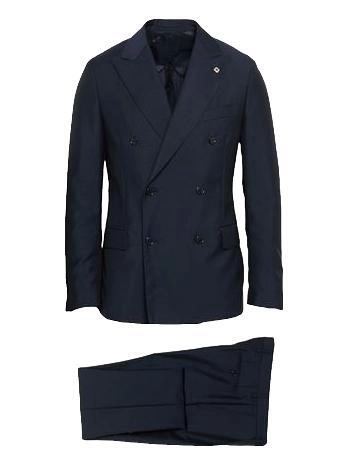 LARDINI Suit Size Wool, Mohair Wool - Blue