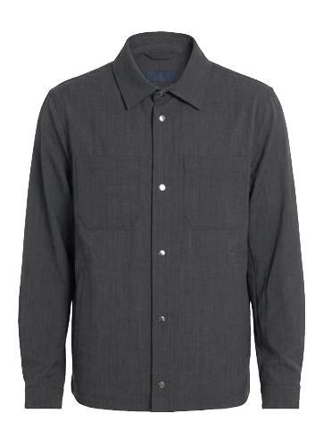 Herno Polyester, Virgin Wool, And Elastane Overshirt - Grey