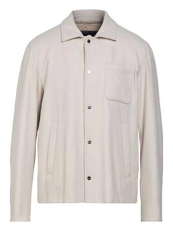 Herno Recycled Wool Blend Flannel Jacket - White
