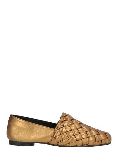 CastaÑer Metallic Leather Loafers - Gold