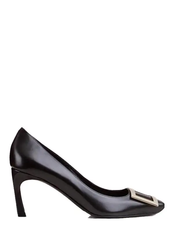 ROGER VIVIER Trompette Buckle Detailed Pumps - Black