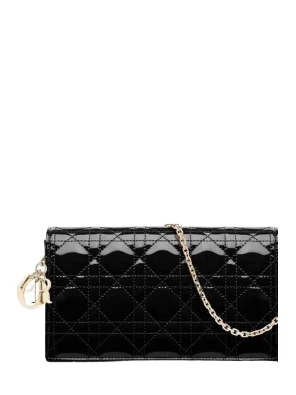 Dior Lady Pouch Satchel Bag - Black