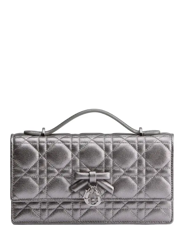 Dior Mini Flap Bag - Silver