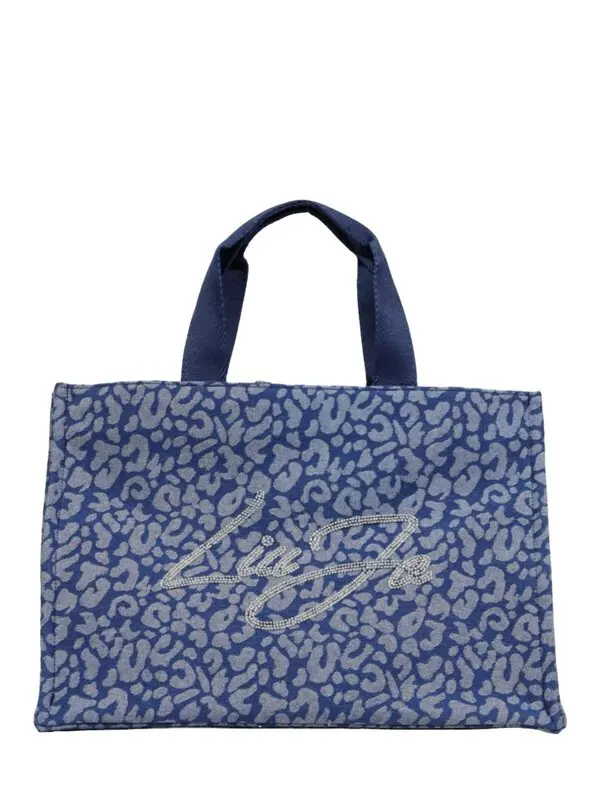 Liu Jo Animal Print Logo Tote Bag - Blue