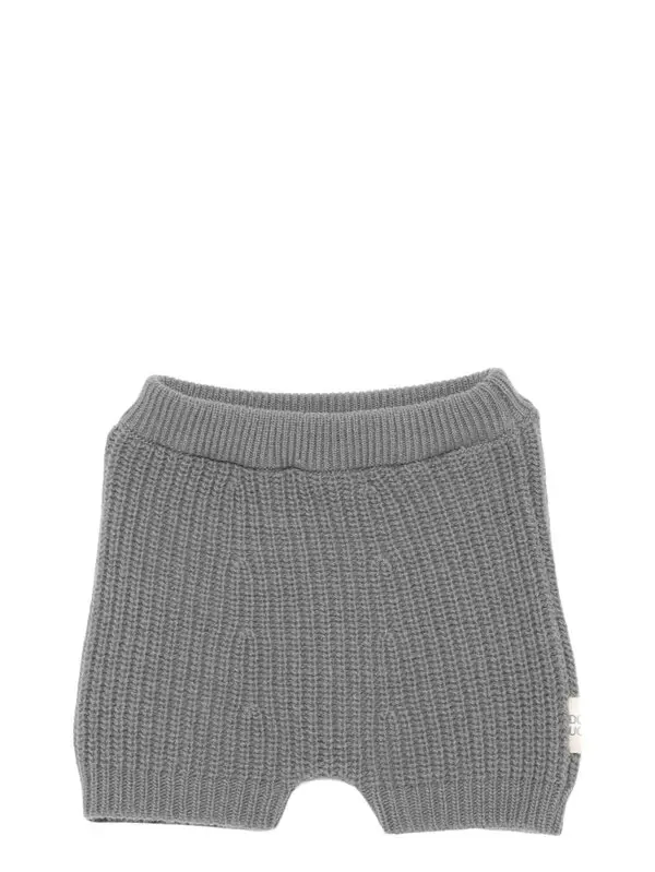 DOUUOD Cable-knit Trousers - Grey