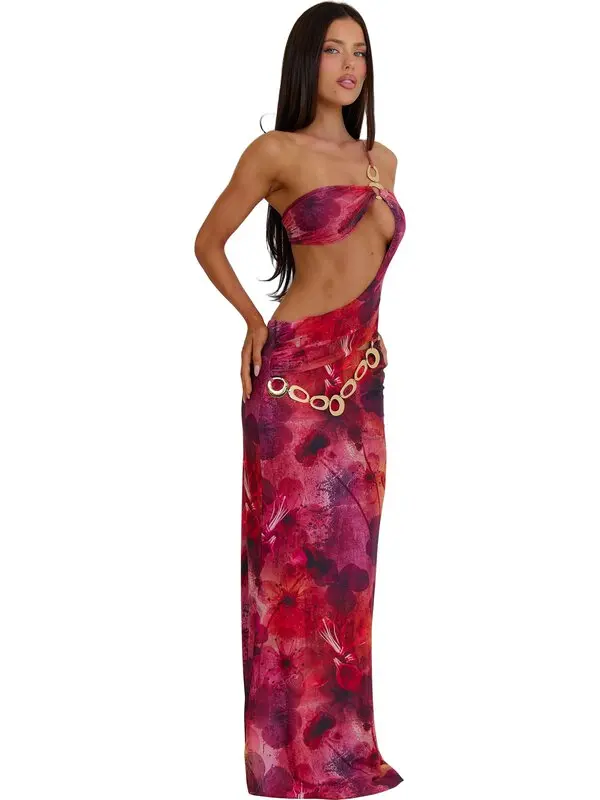 OUTCAST Jaylah Maxi Dress Bebe - Print