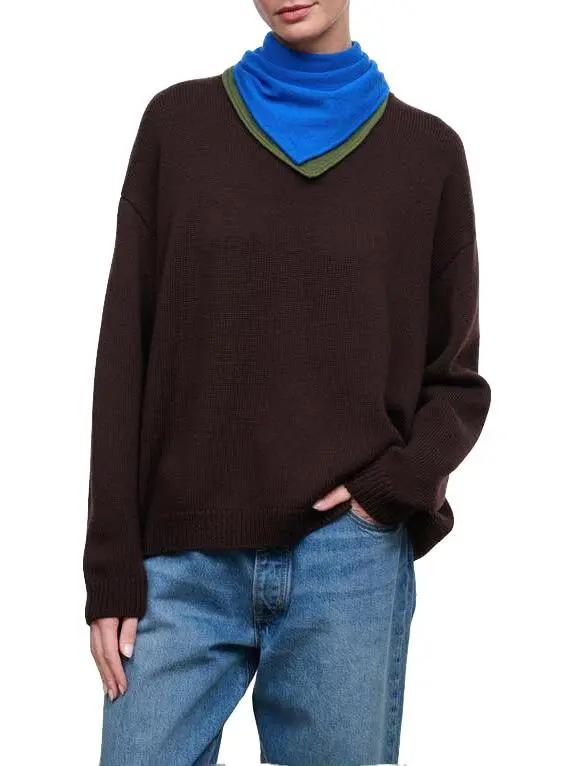 Staud Winston Merino Wool Sweater - Earth Multi