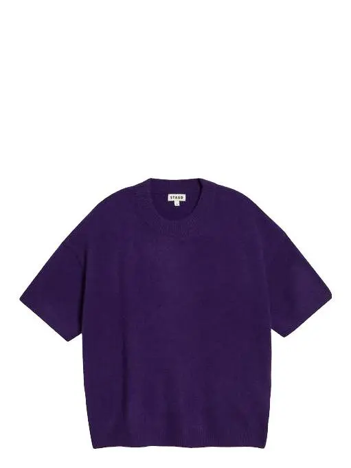 Staud Sorrento Stripe Cashmere Sweater - Amethyst